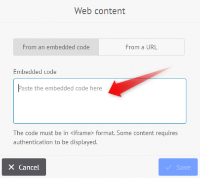 How to enable automatic playback of a YouTube video using the web content option in iObeya ...