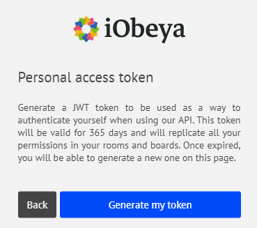 Personal Access Token for APIs - Resource Center